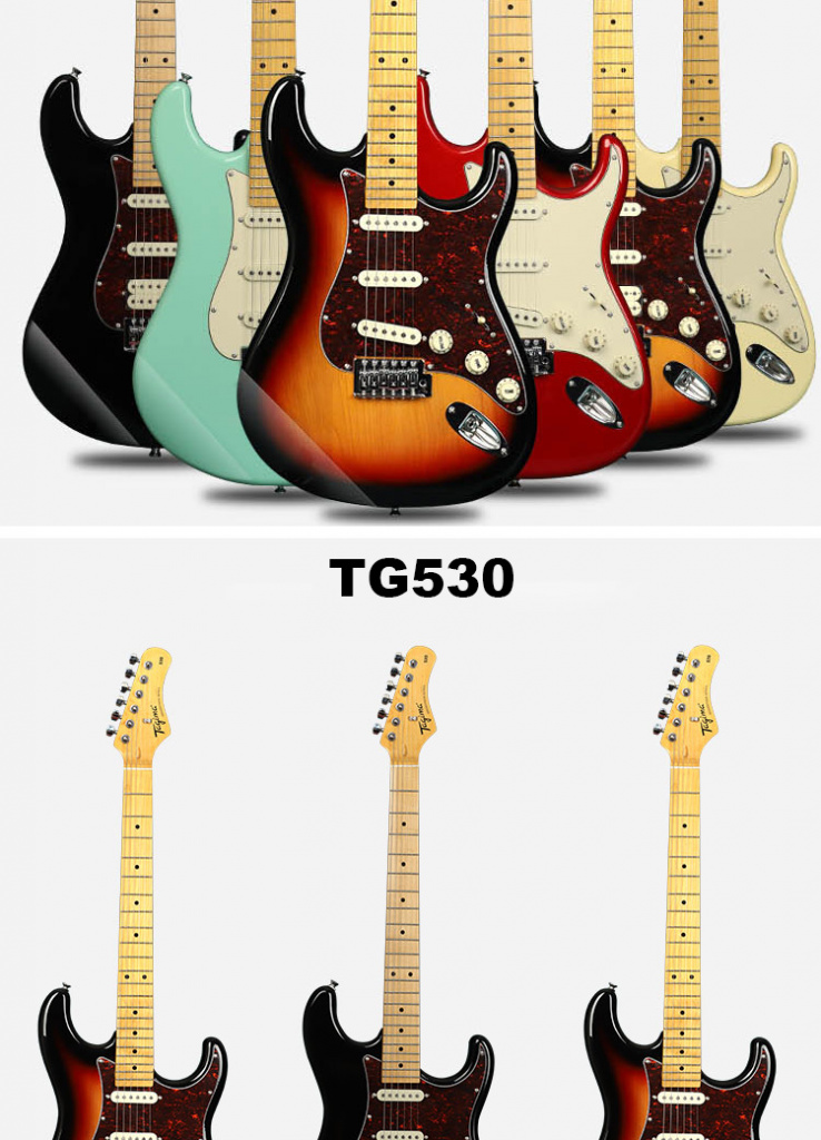 Tagima TG530/TG530 Pro Electric Guitar with Quality Gig Bag - LEEN ...