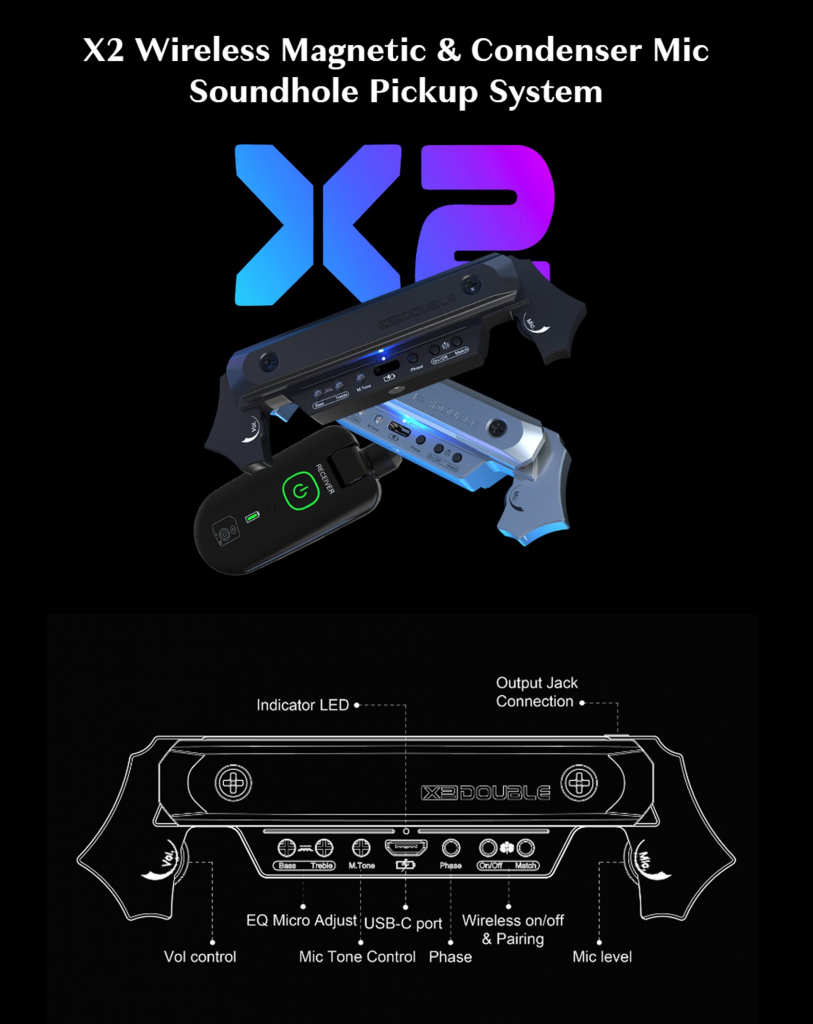 Double X2 Guitar Pickup - LEEN MUSIC SHOP