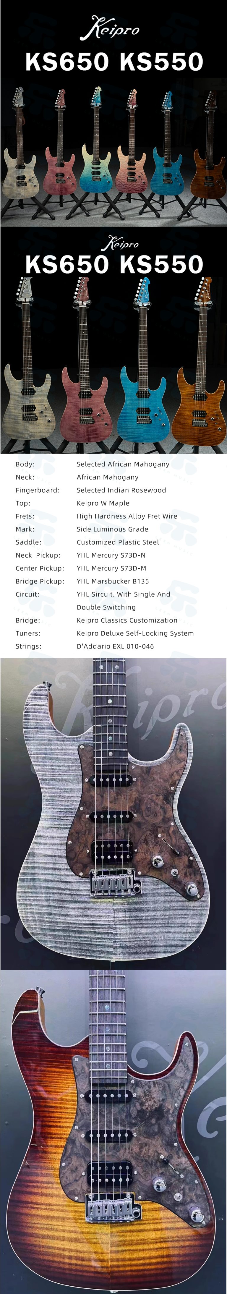Keipro Ks550/650 Electric Guitars - LEEN MUSIC SHOP